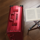 SPACE Aluminum Suitcase Red